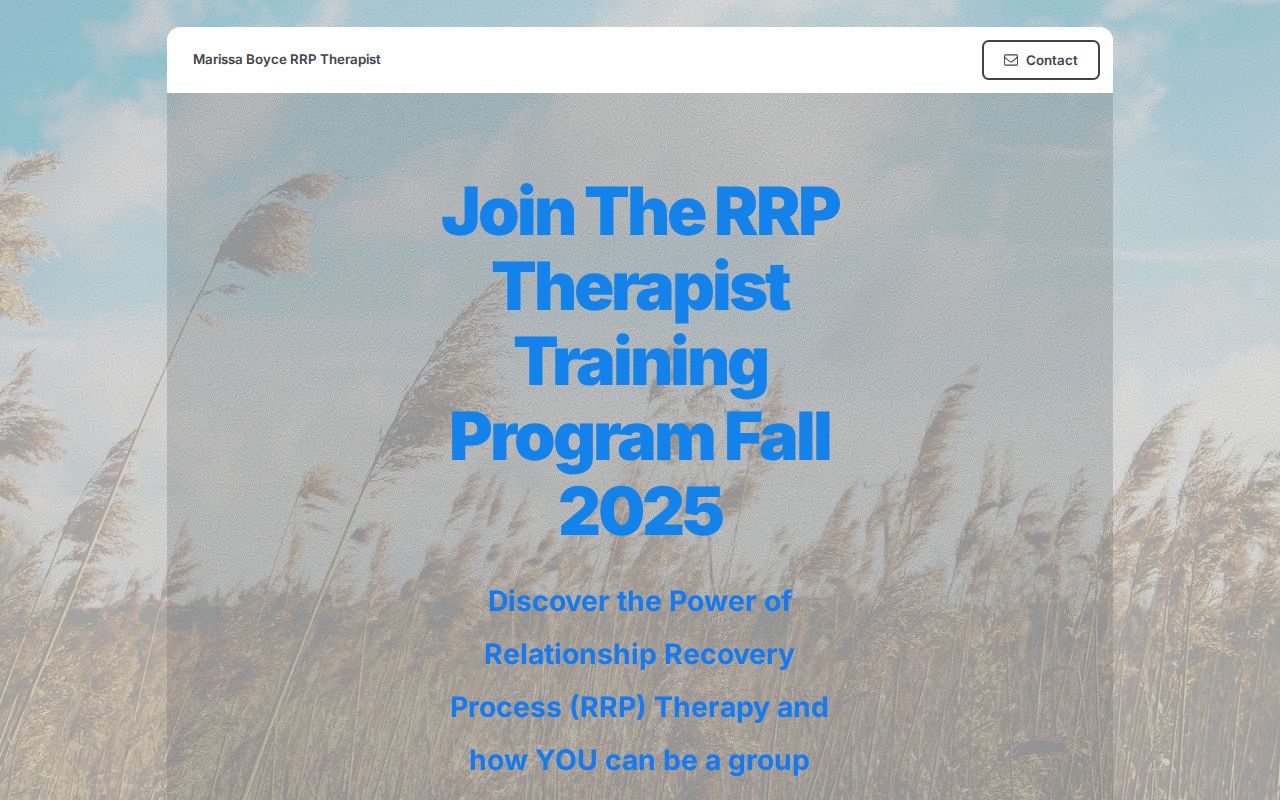 RRP Therapist Training Program